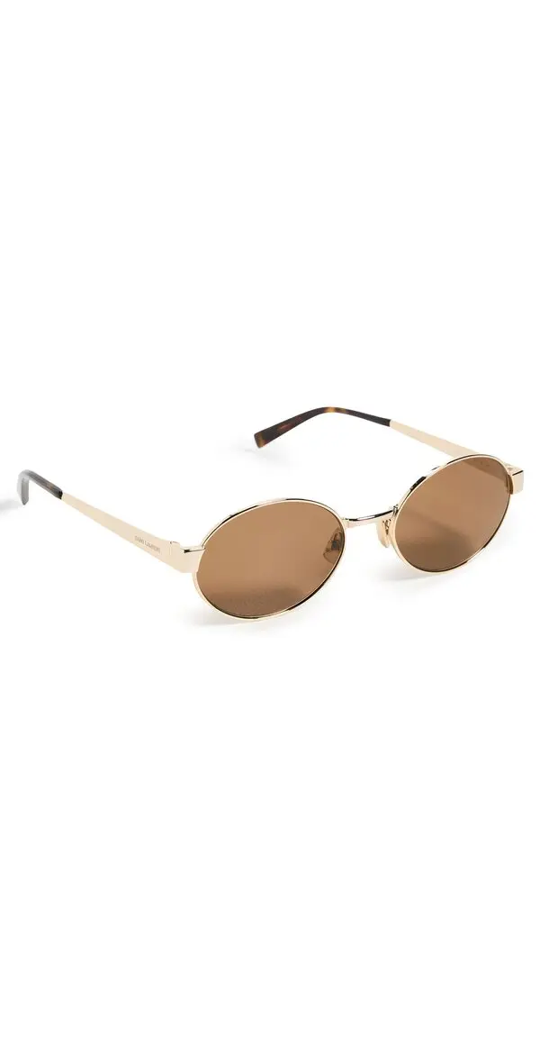 Saint Laurent Sl 692 Sunglasses - Gold-gold-brown