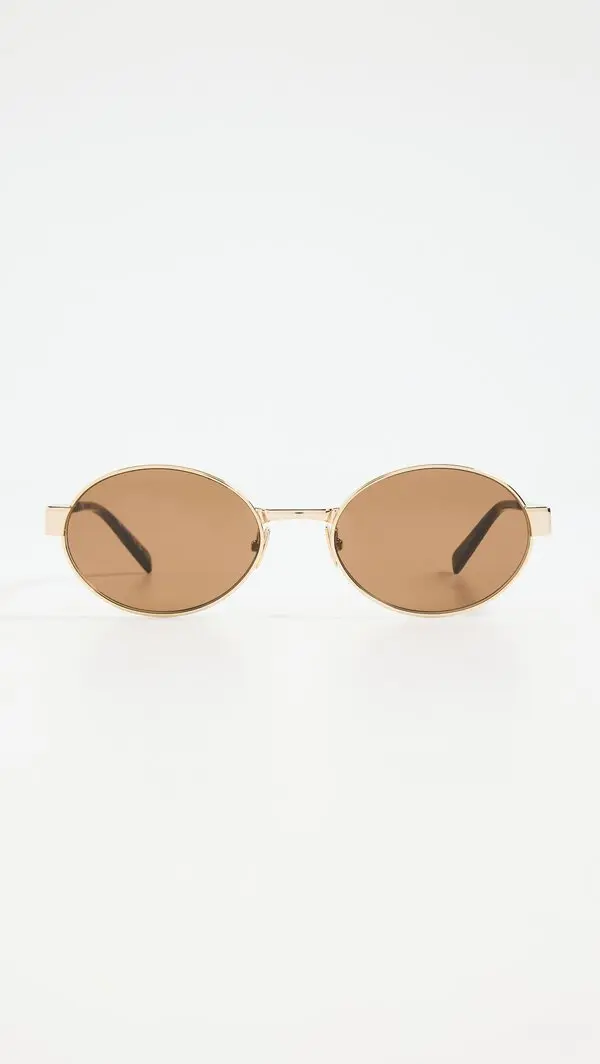 Saint Laurent Sl 692 Sunglasses - Gold-gold-brown