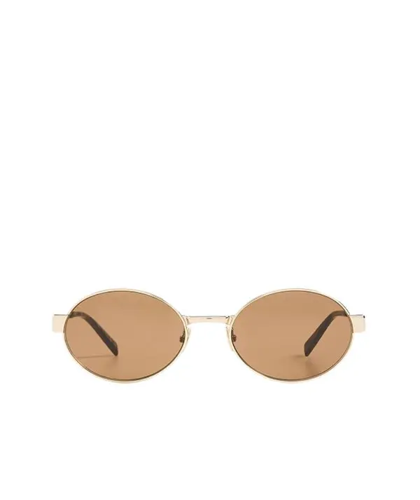 Saint Laurent Sl 692 Sunglasses - Gold-gold-brown