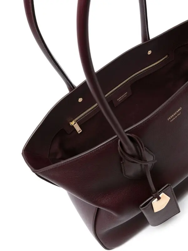 FERRAGAMO Stella Leather Tote Bag