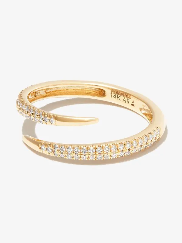 Adina Reyter 14k Yellow Diamond Thorn Ring - Gold