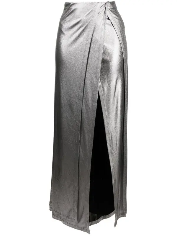 Loewe Tone Metallic Wrap Skirt