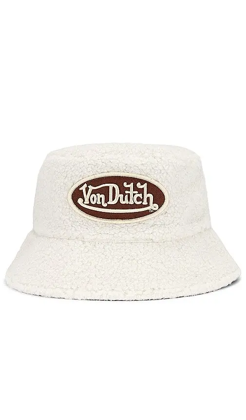 Von Dutch Sherpa Bucket Hat - Cream | Editorialist display picture 1