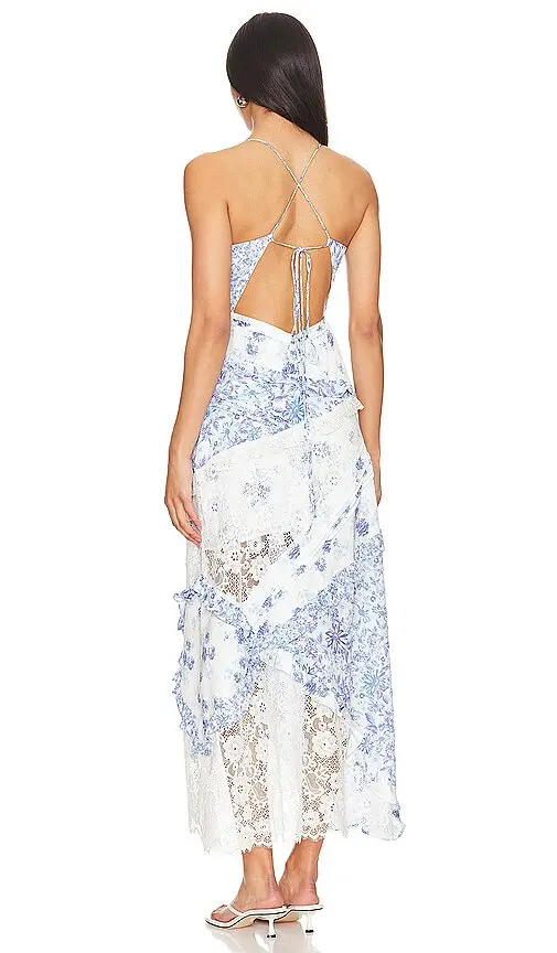 Buy For Love & Lemons Rosalyn Maxi Dress - Blue At 5% Off | Editorialist