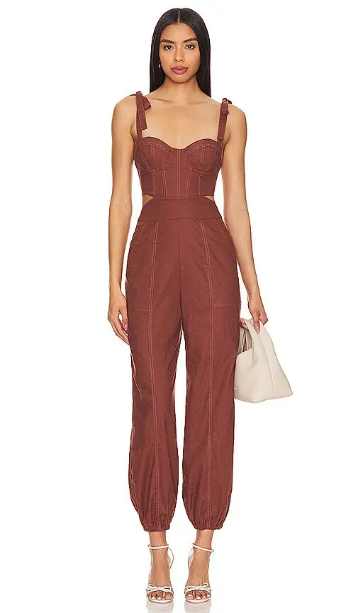 Tularosa Kylo Jumpsuit - Chocolate Brown