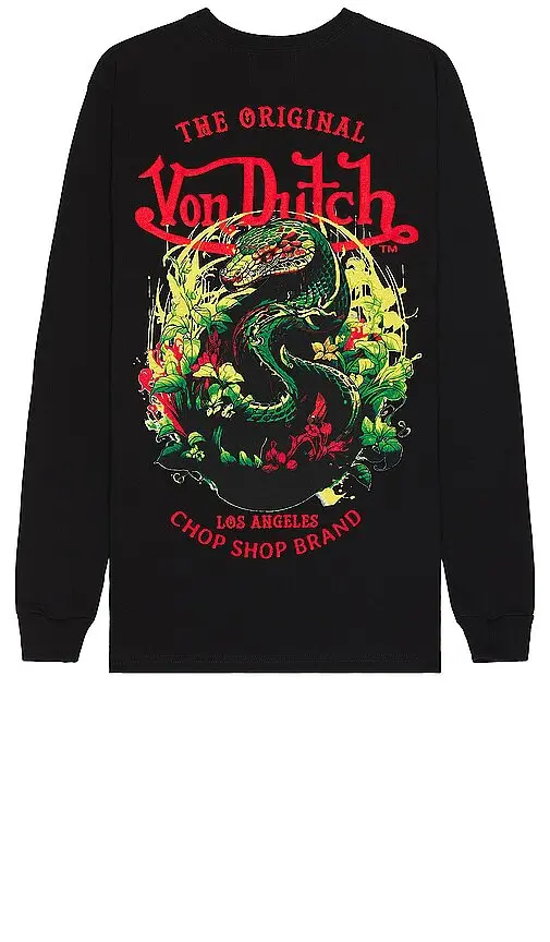 VON DUTCH Snake Graphic Long Sleeve Tee