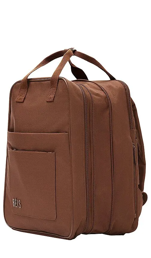 BEIS The Expandable Backpack In Brown