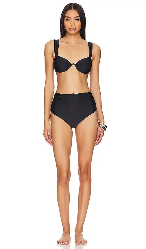 Simkhai Anniston Bikini Top - Black