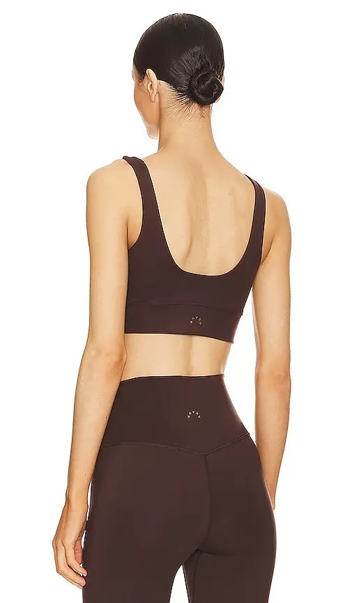Varley Freesoft Cori Bra In Brown - Coffee Bean