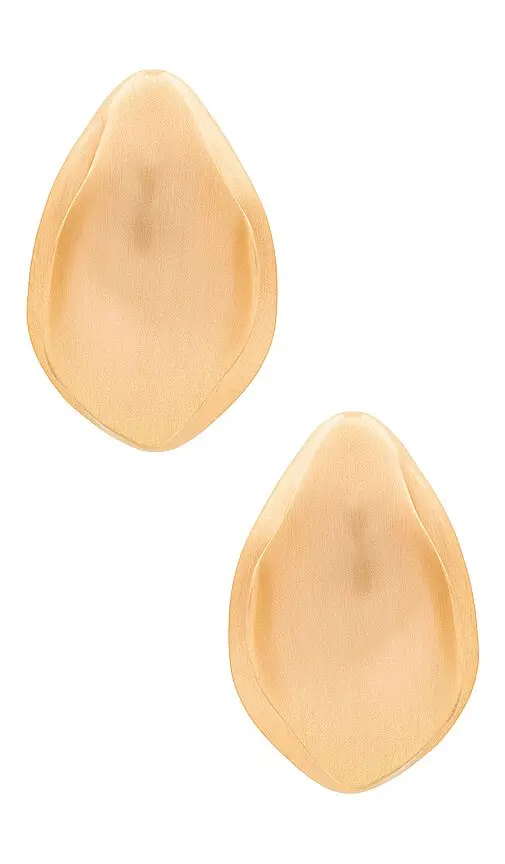 Cult Gaia Erin Clip-on Earrings - Brushed Brass