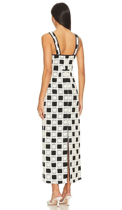 Tularosa Anna Maxi Dress - Black & Ivory