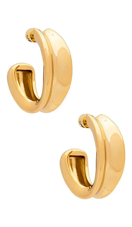 Jenny Bird Doune Hoop Earrings - High Polish Gold