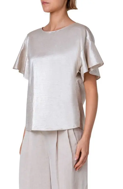 Akris Boxy Satin Top