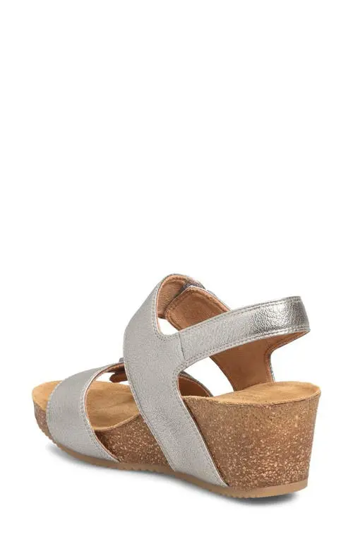 COMFORTIVA Erlina Wedge Sandals - Grey-gold
