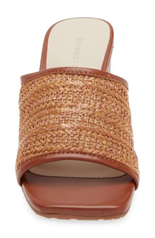 CHOCOLAT BLU Delsy Raffia Slide Sandal