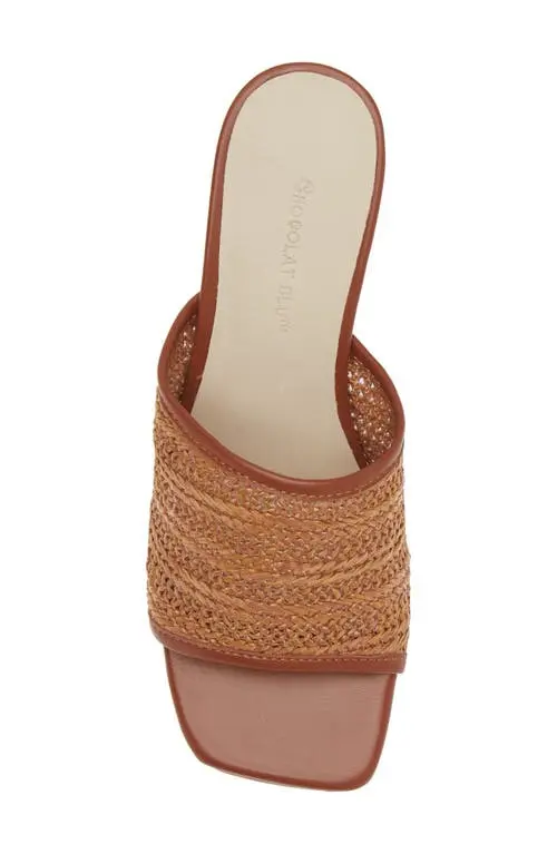 CHOCOLAT BLU Delsy Raffia Slide Sandal