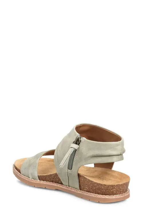 COMFORTIVA Leather Sandals - Sage
