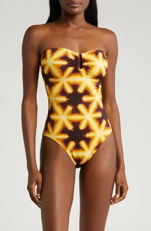 Ulla Johnson Monterey Strapless One-piece Swimsuit - Amber