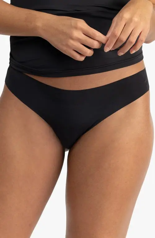 Uwila Warrior Soft Seamless Thong - Tap Shoe Black