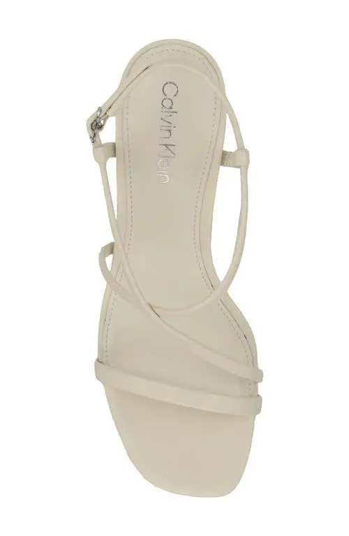 Calvin Klein Ishaya Ankle Strap Sandal - Ivory