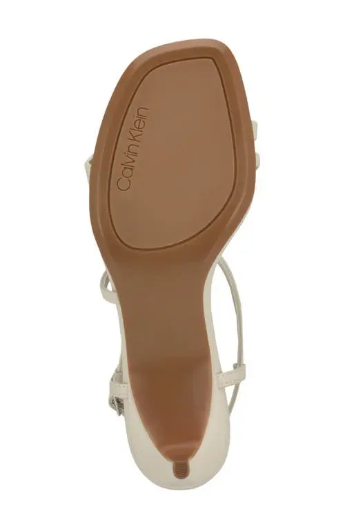 Calvin Klein Ishaya Ankle Strap Sandal - Ivory