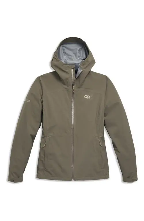 OUTDOOR RESEARCH Stratoburst Packable Rain Jacket - Gravel