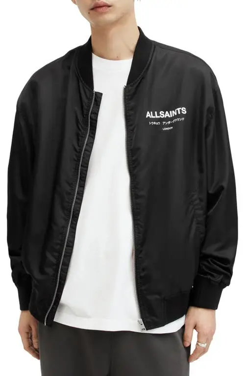 ALLSAINTS Underground Nylon Bomber Jacket