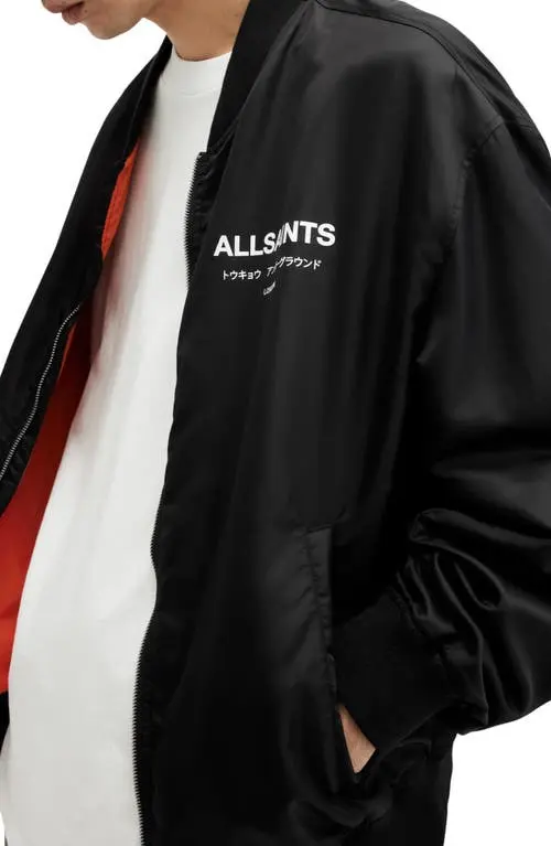 ALLSAINTS Underground Nylon Bomber Jacket