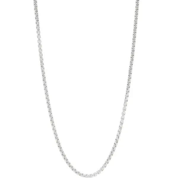 Bony Levy 14k Gold Box Chain Necklace - 14k White Gold