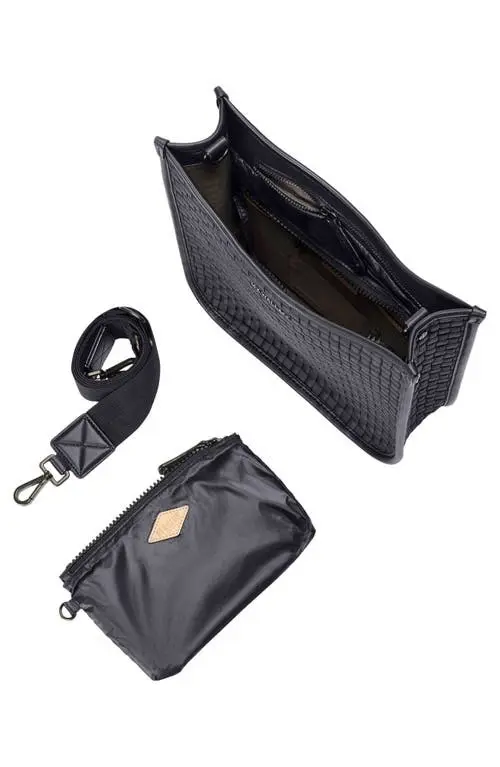 Mz Wallace Woven Nylon Box Crossbody