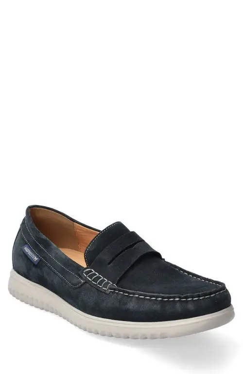 Mephisto Titouan Penny Loafer - Blue Velours