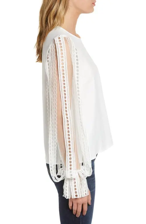 Endless Rose Lace Sleeve Blouse