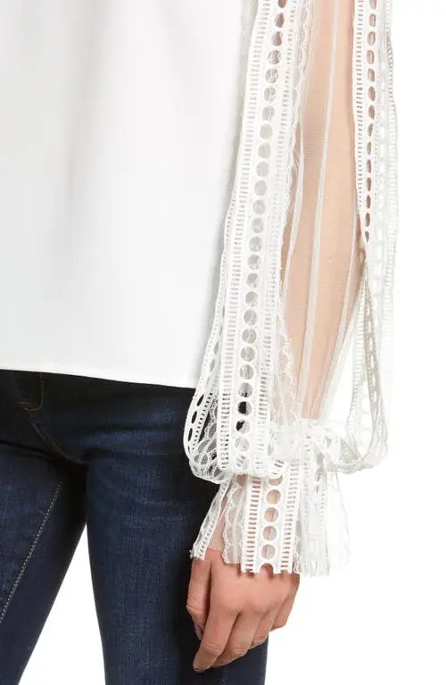 Endless Rose Lace Sleeve Blouse