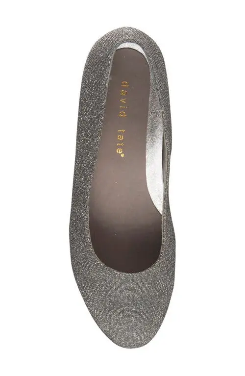 DAVID TATE Suave Pump - Silver Fabric