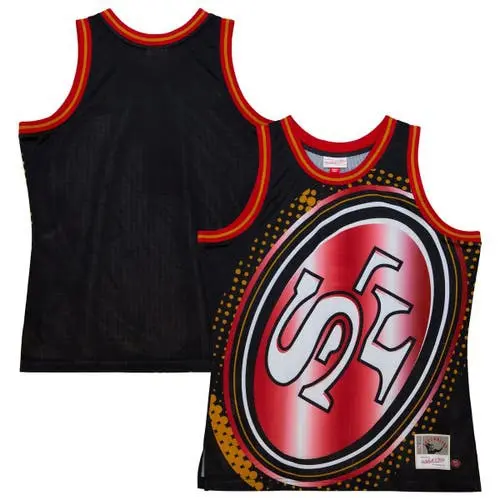 Mitchell & Ness San Francisco 49ers Big Face 7.0 Fashion Tank Top - Black