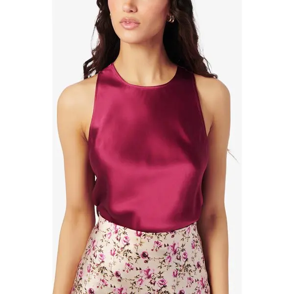 Cami Nyc Floriana Racerback Silk Tank