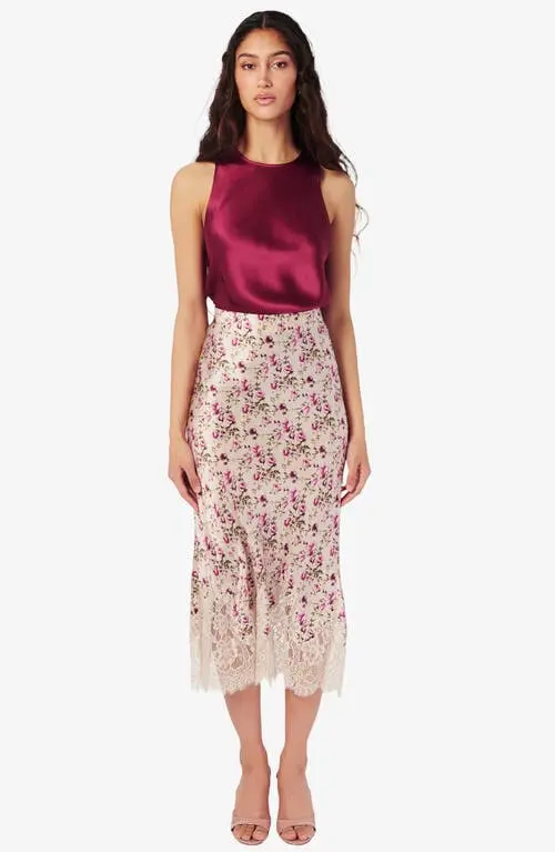 Cami Nyc Floriana Racerback Silk Tank