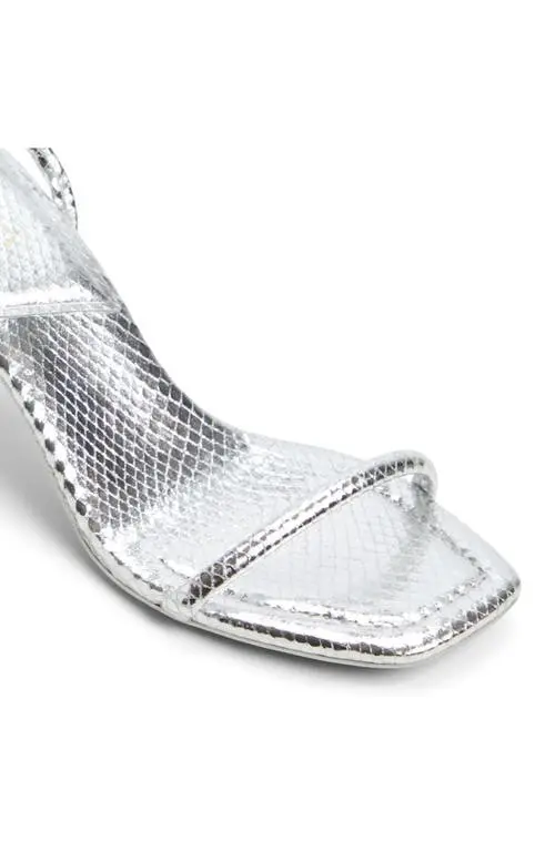 Aldo Dime Strappy Sandals - Silver