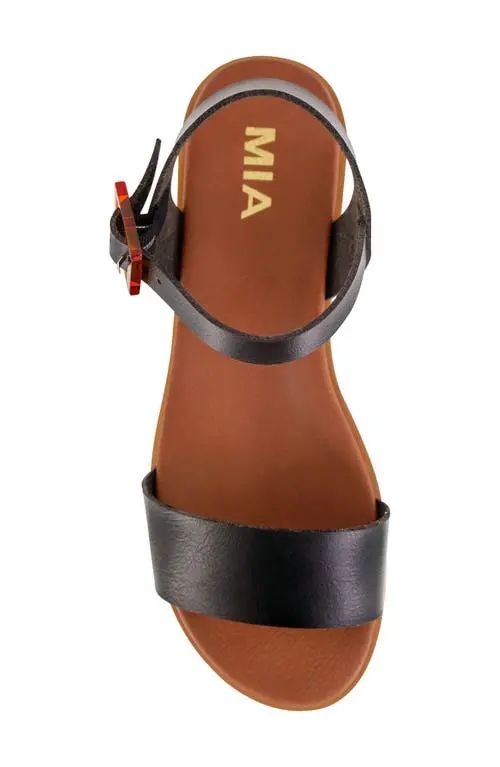 Mia Peyton Ankle Strap Sandal - Black