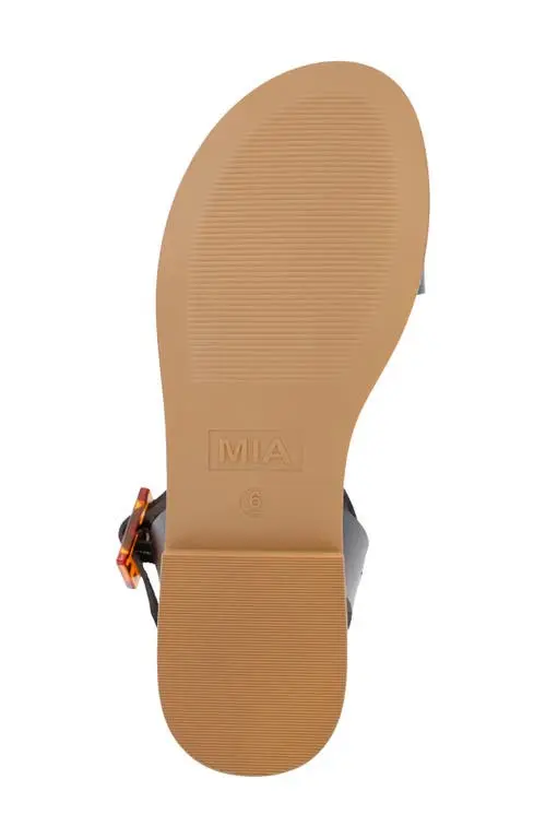 Mia Peyton Ankle Strap Sandal - Black