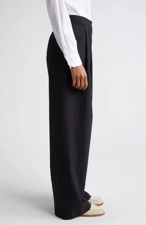Eleventy Pleated Wide Leg Trousers