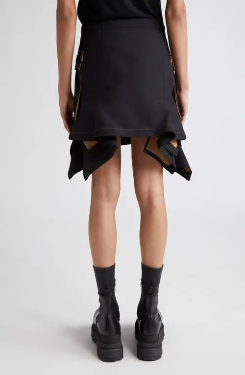 Sacai X Carhartt Wip Asymmetrical Wrap Skirt