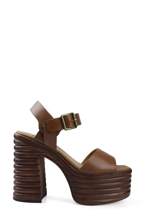 ZIGI Sadira Platform Sandal - Tan Leather