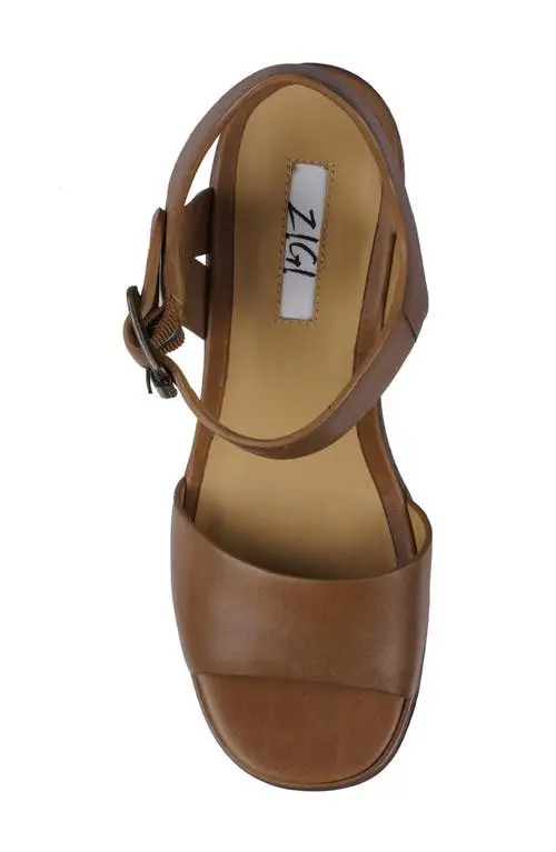 ZIGI Sadira Platform Sandal - Tan Leather