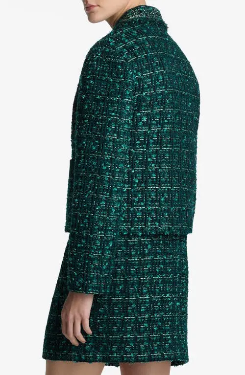 St. John Metallic Tweed Jacket