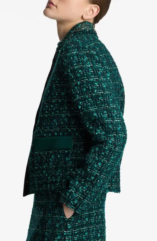 St. John Metallic Tweed Jacket