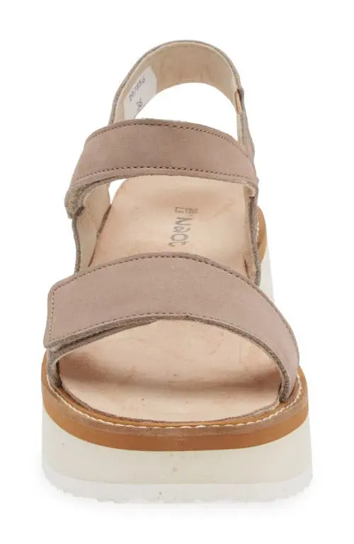 Naot Meringue Wedge Sandal - Stone Nubuck