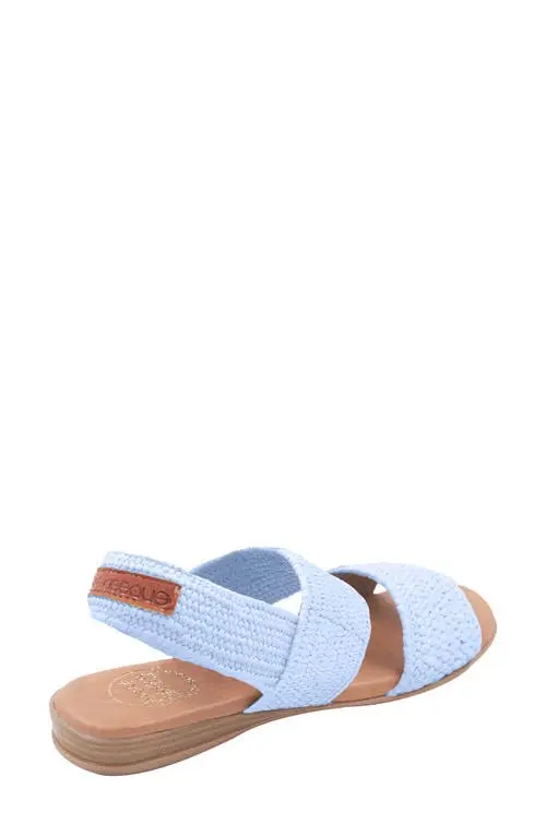 Andre Assous Nigella Woven Slingback Sandals - Sky Blue