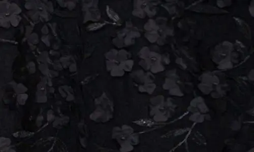 XSCAPE EVENINGS 3d Floral And Mesh Cutout Gown