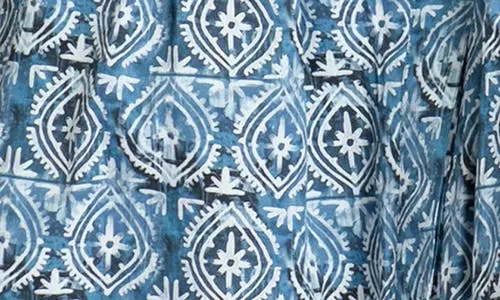 APNY Belted Shirt Dress - Blue Multi